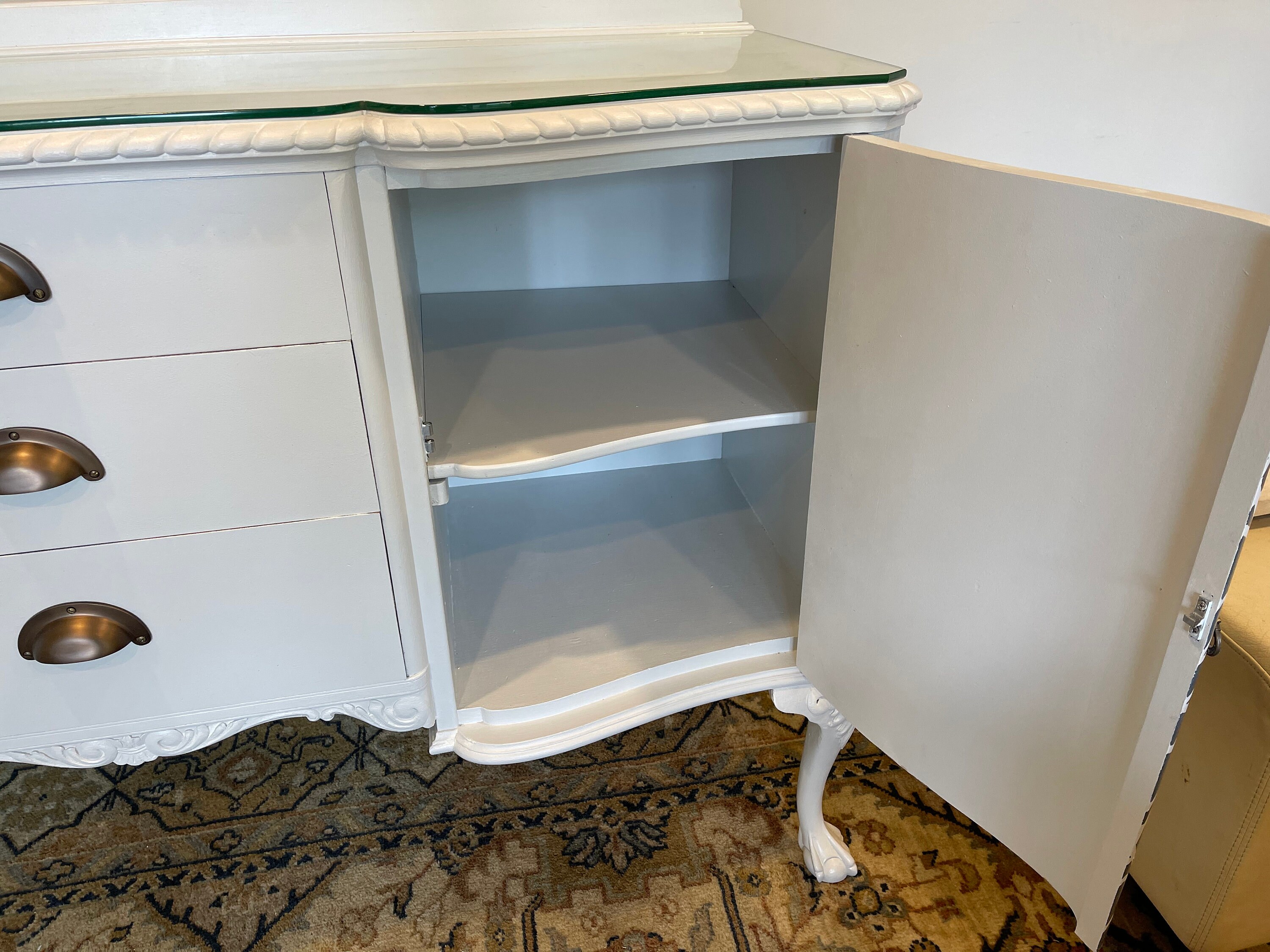 Hamptons Style Sideboard and Side Table - Etsy UK