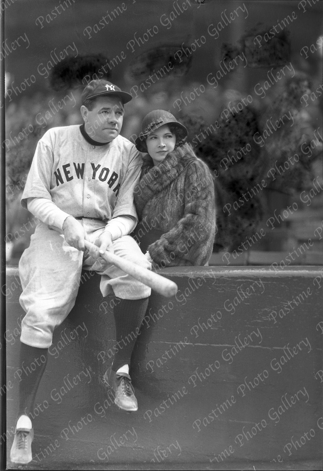 Original 1932 Babe Ruth and Wife Negative Print - Etsy