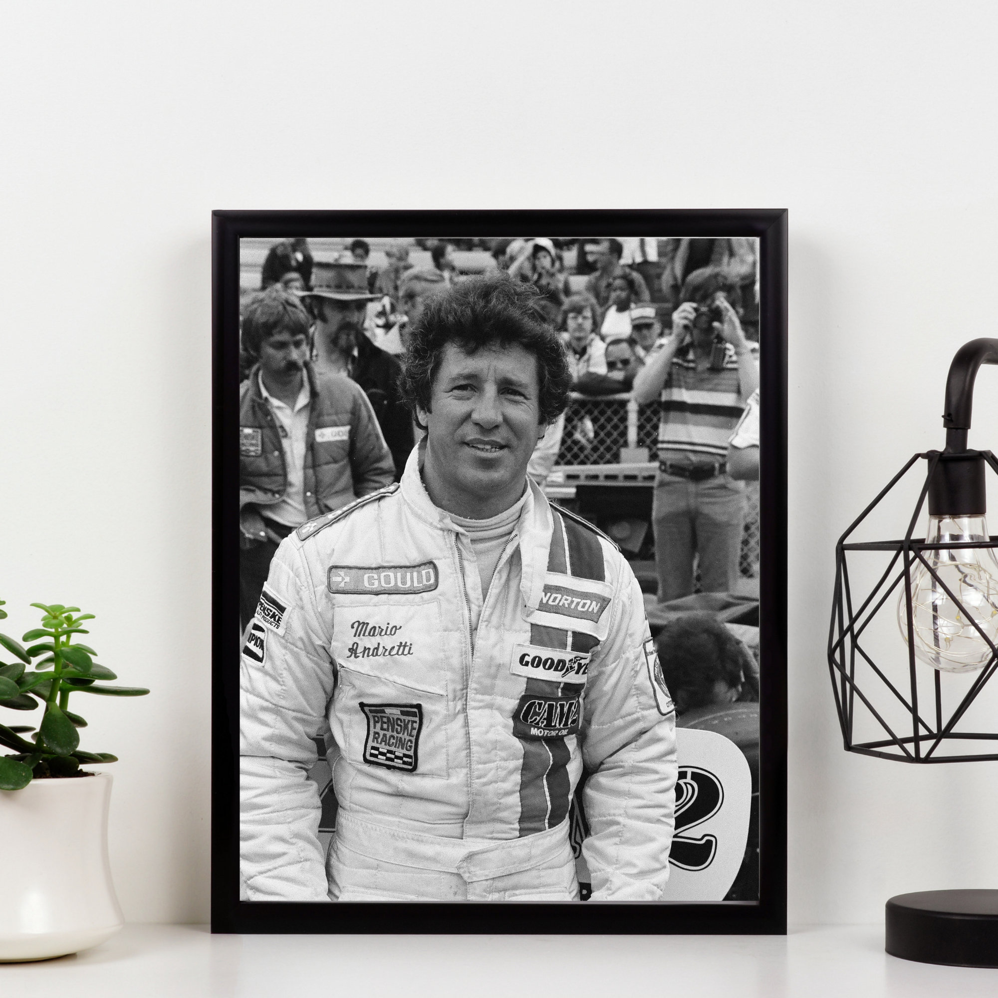 Vintage Mario Andretti Racing Negative Print - Etsy