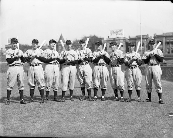 Original 1938 New York Yankees Group Negative Print | Etsy