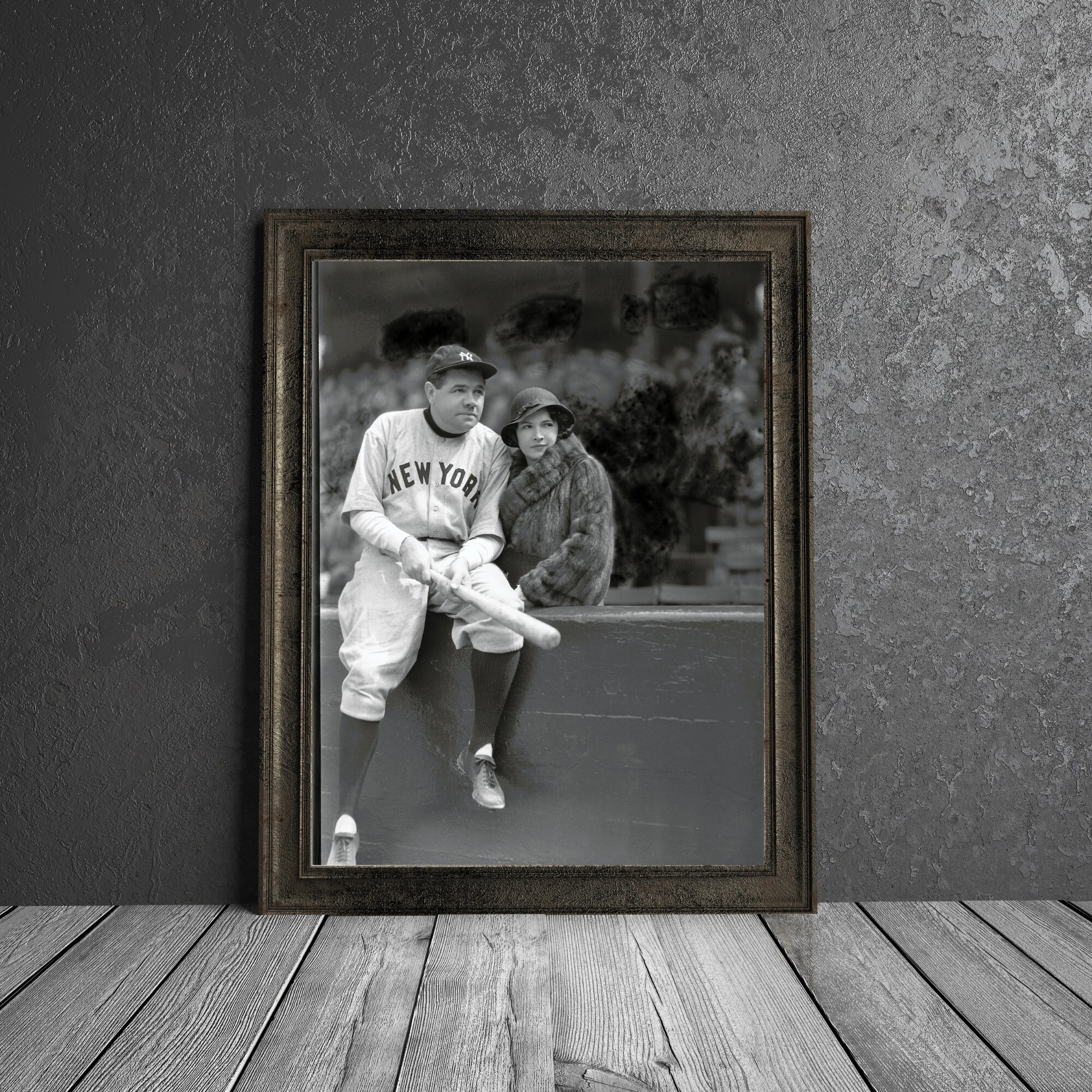 Original 1932 Babe Ruth and Wife Negative Print - Etsy