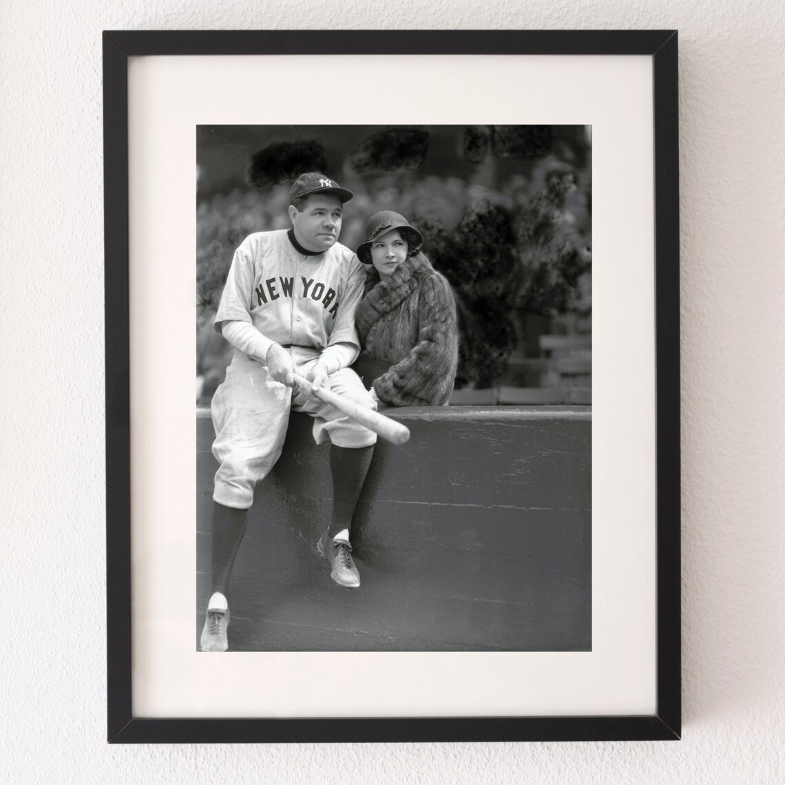 Original 1932 Babe Ruth and Wife Negative Print - Etsy
