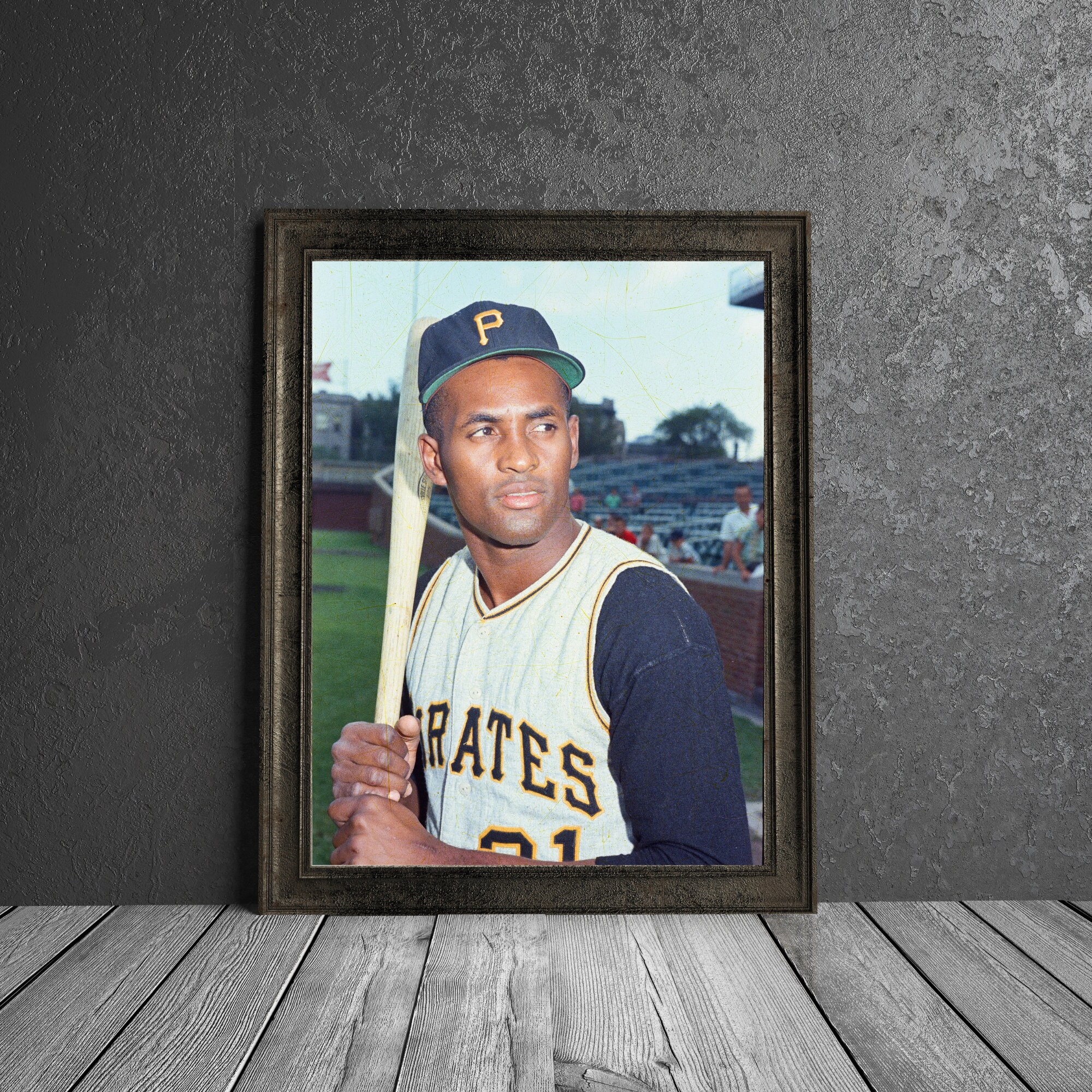 Original Roberto Clemente Negative Print - Etsy