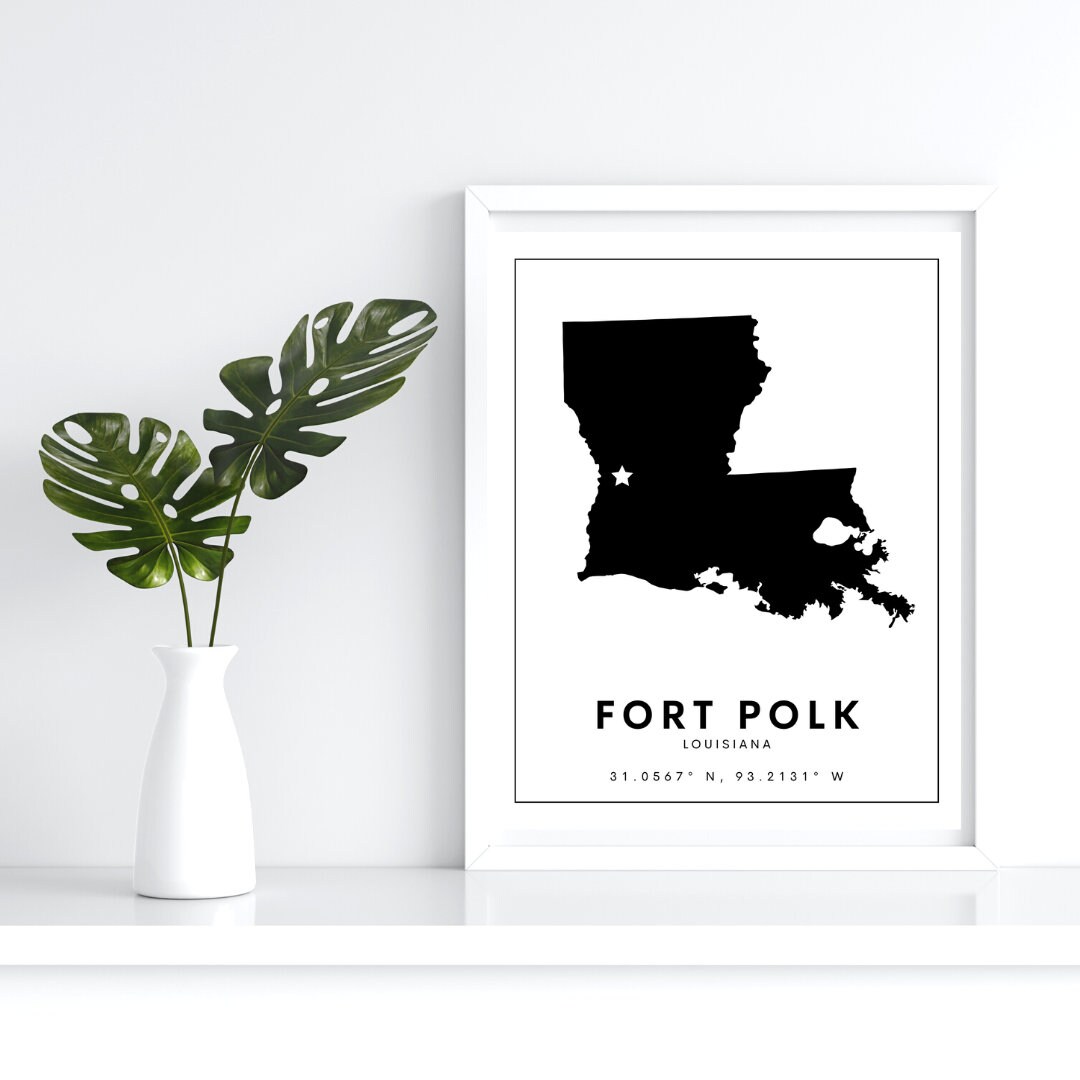 Topographic Map Fort Polk