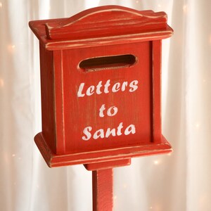 Wooden Santa's Letter Box, Photography Props, Christmas Ornament, Home ...