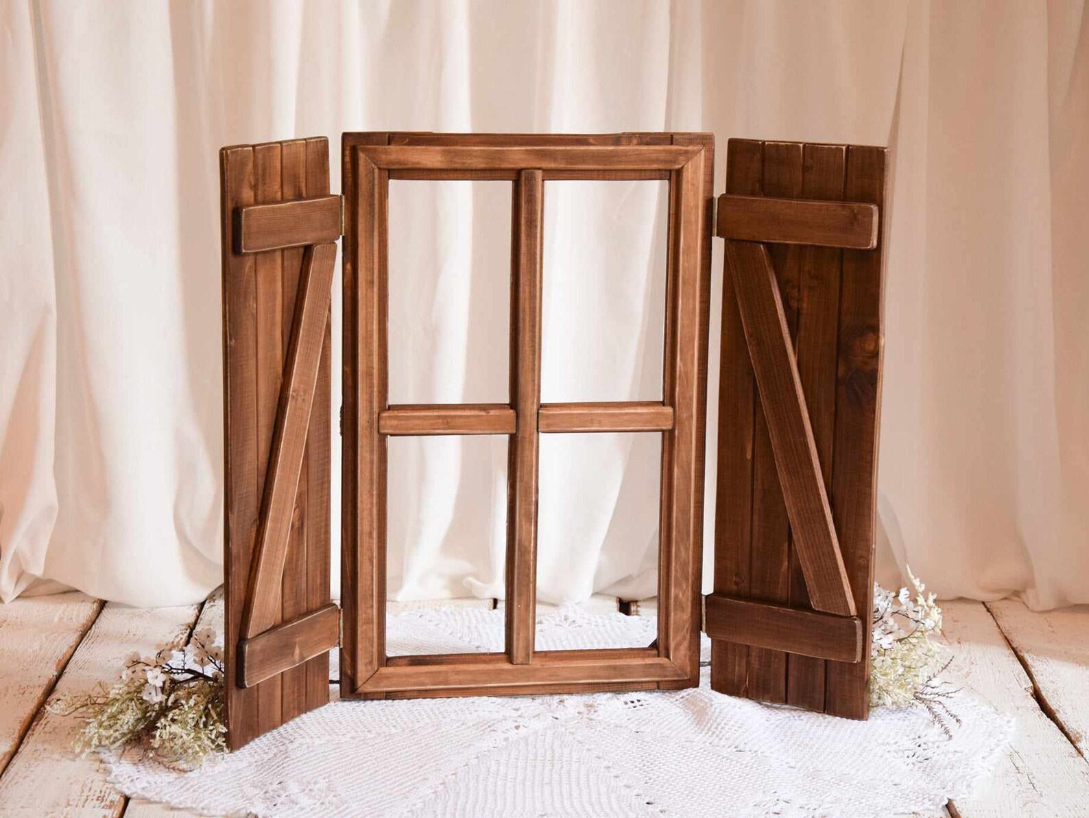 Wooden Shutter Photography Prop, Small Window, Photo Backgrounds ...