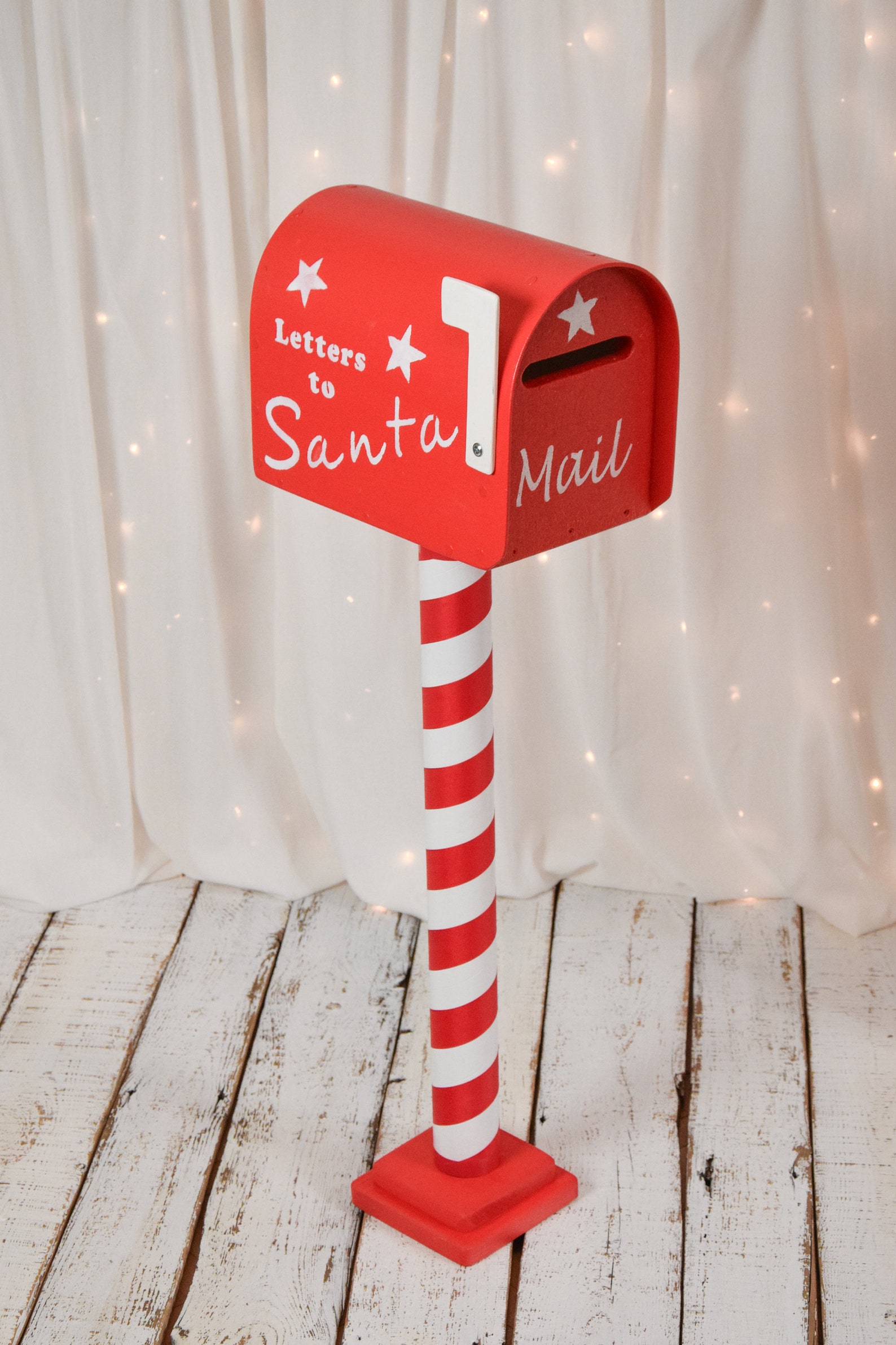 Wooden Santa's Letter Box, Photography Props, Christmas Ornament, Home ...