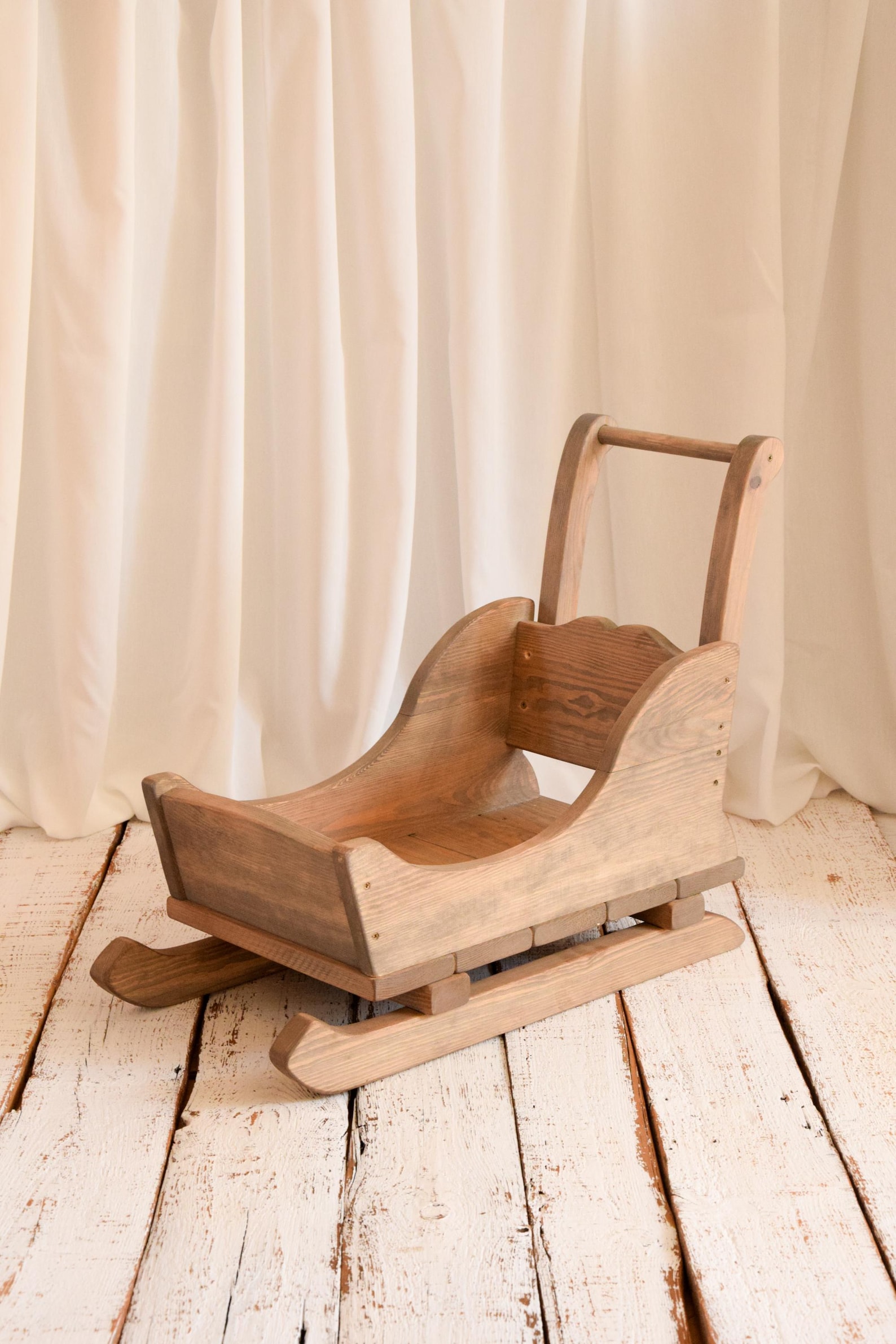 Wooden Santa’s Sledge Photography Prop, Christmas Decoration, Studio ...
