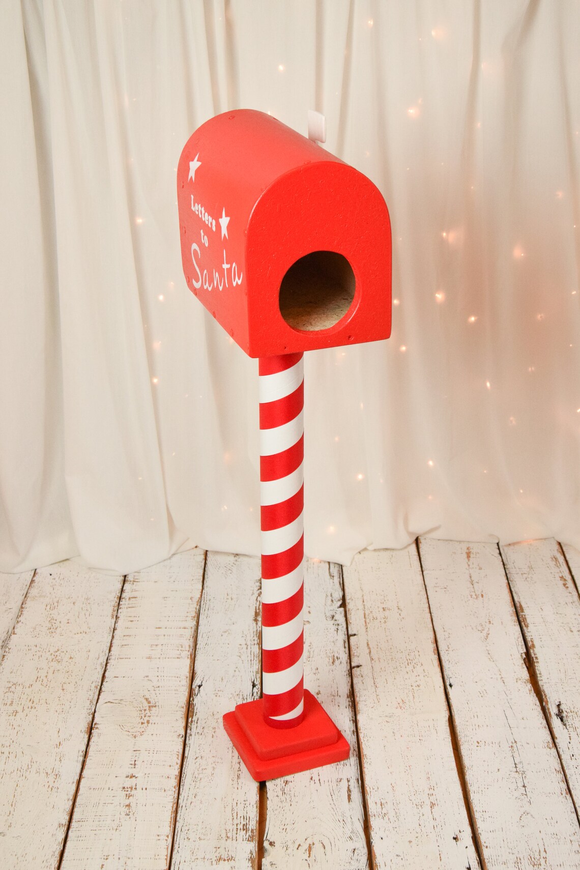 Wooden Santa's Letter Box, Photography Props, Christmas Ornament, Home ...