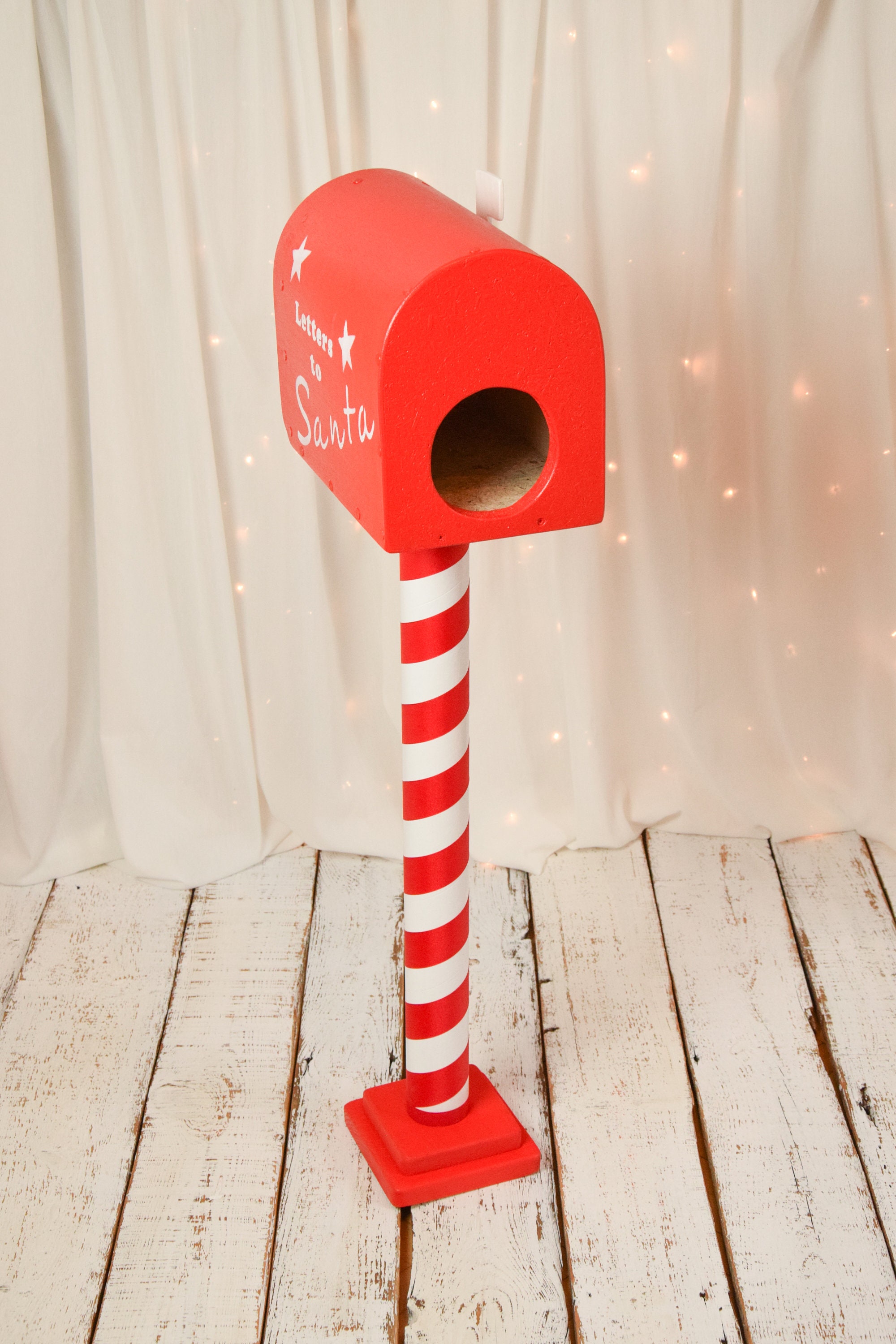 Wooden Santa's Letter Box, Photography Props, Christmas Ornament, Home ...