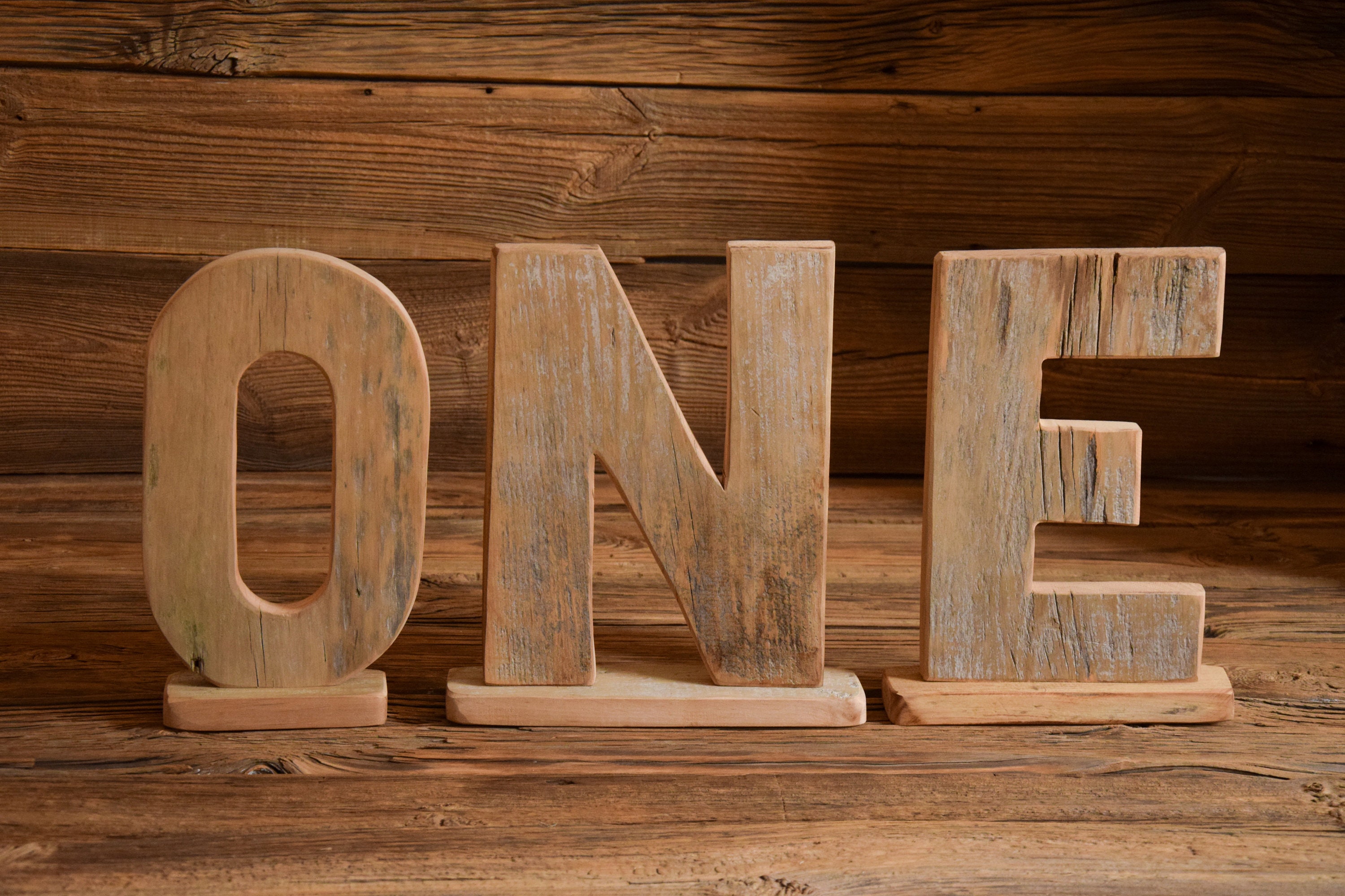 Wooden ONE Sign: First Birthday Photography Prop - Etsy