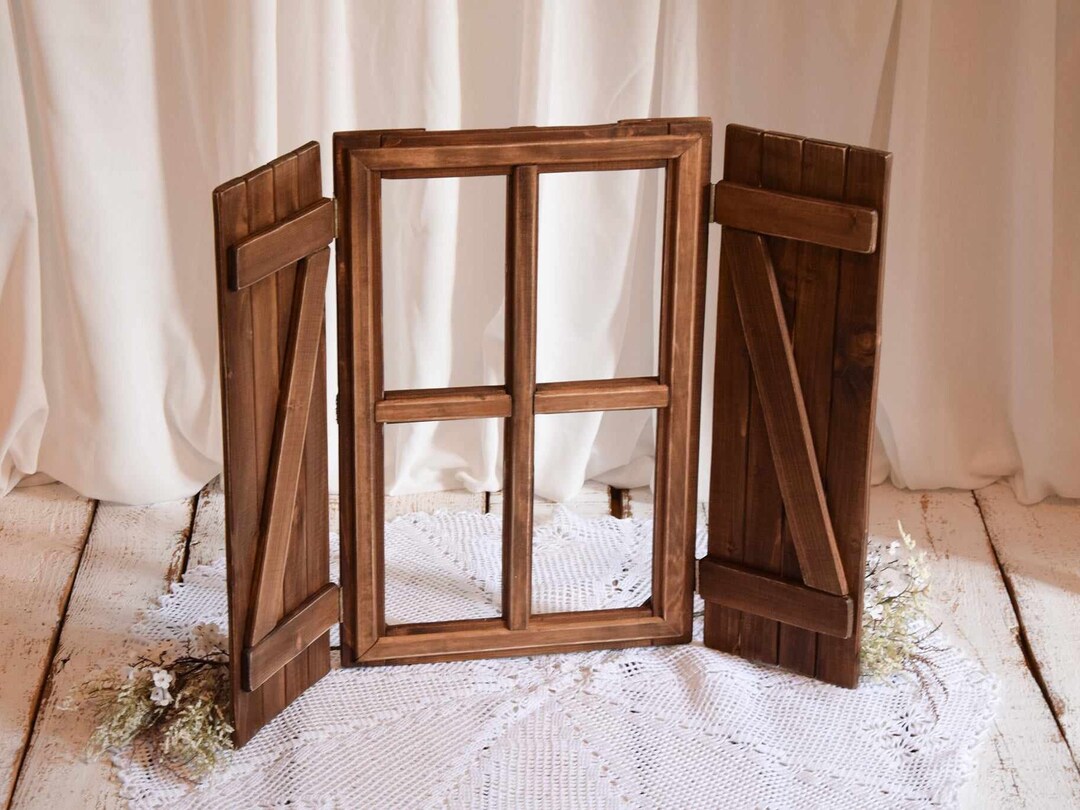 Wooden Shutter Photography Prop, Small Window, Photo Backgrounds ...