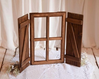 Wooden Shutter Photography Prop, Small Window, Photo Backgrounds ...