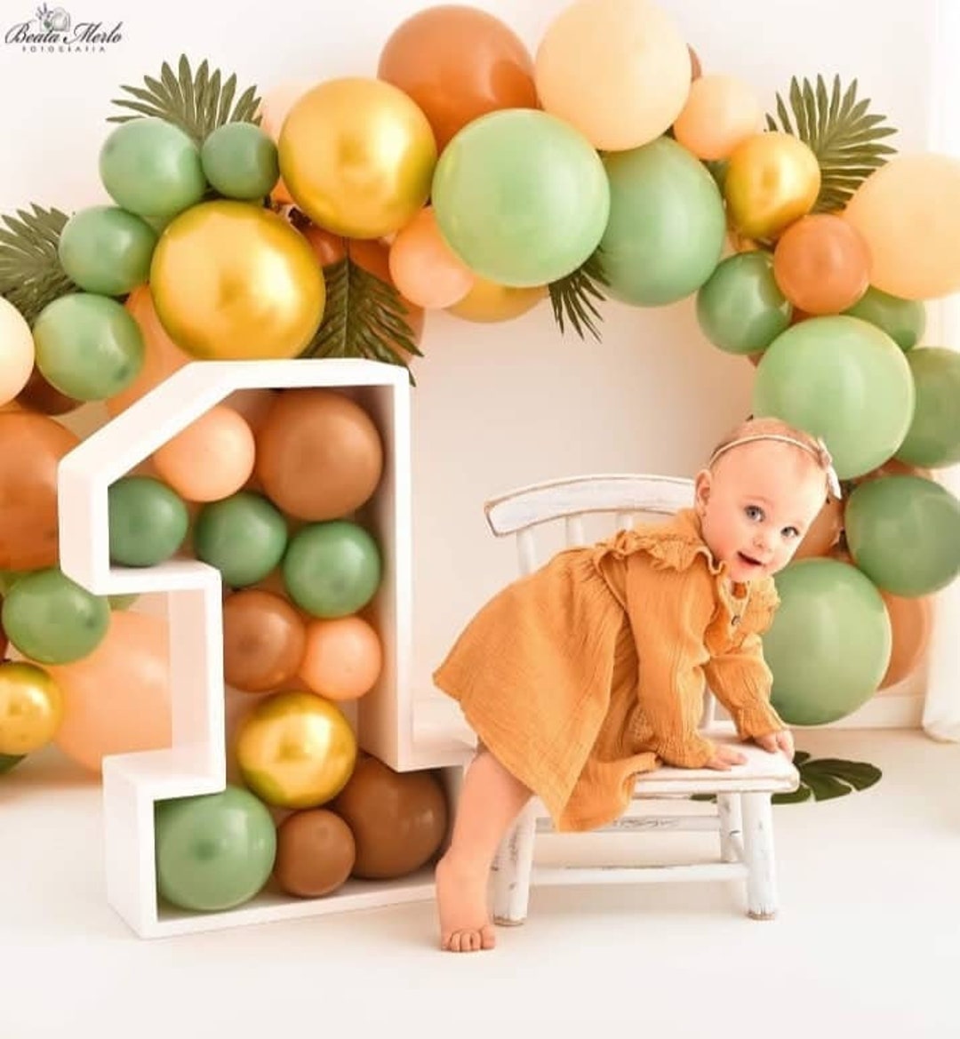 Wooden One Sign, Big Number One, First Birthday, Cake Smash, One Year ...