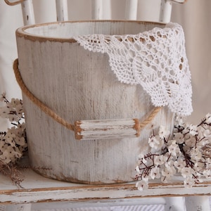 Wooden Bucket for Newborn Photography, Posing Bowl, Baby Photo Prop ...