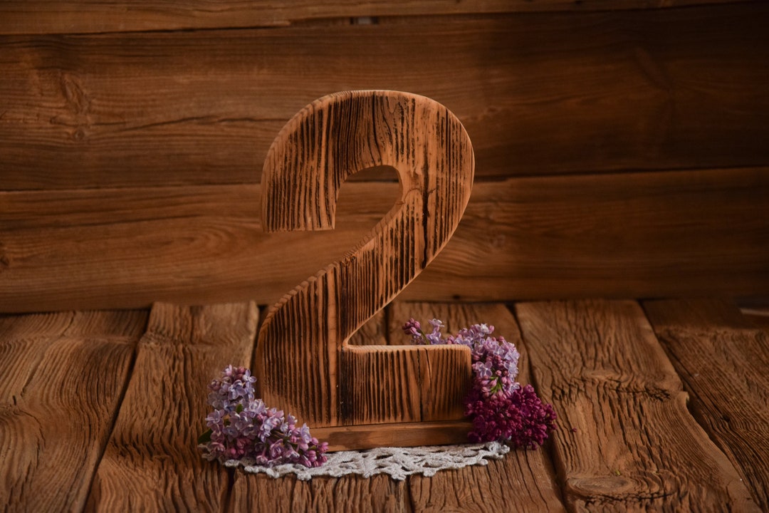 Wooden Two Sign, Number Two, Birthday Photography, Cake Smash, Two ...