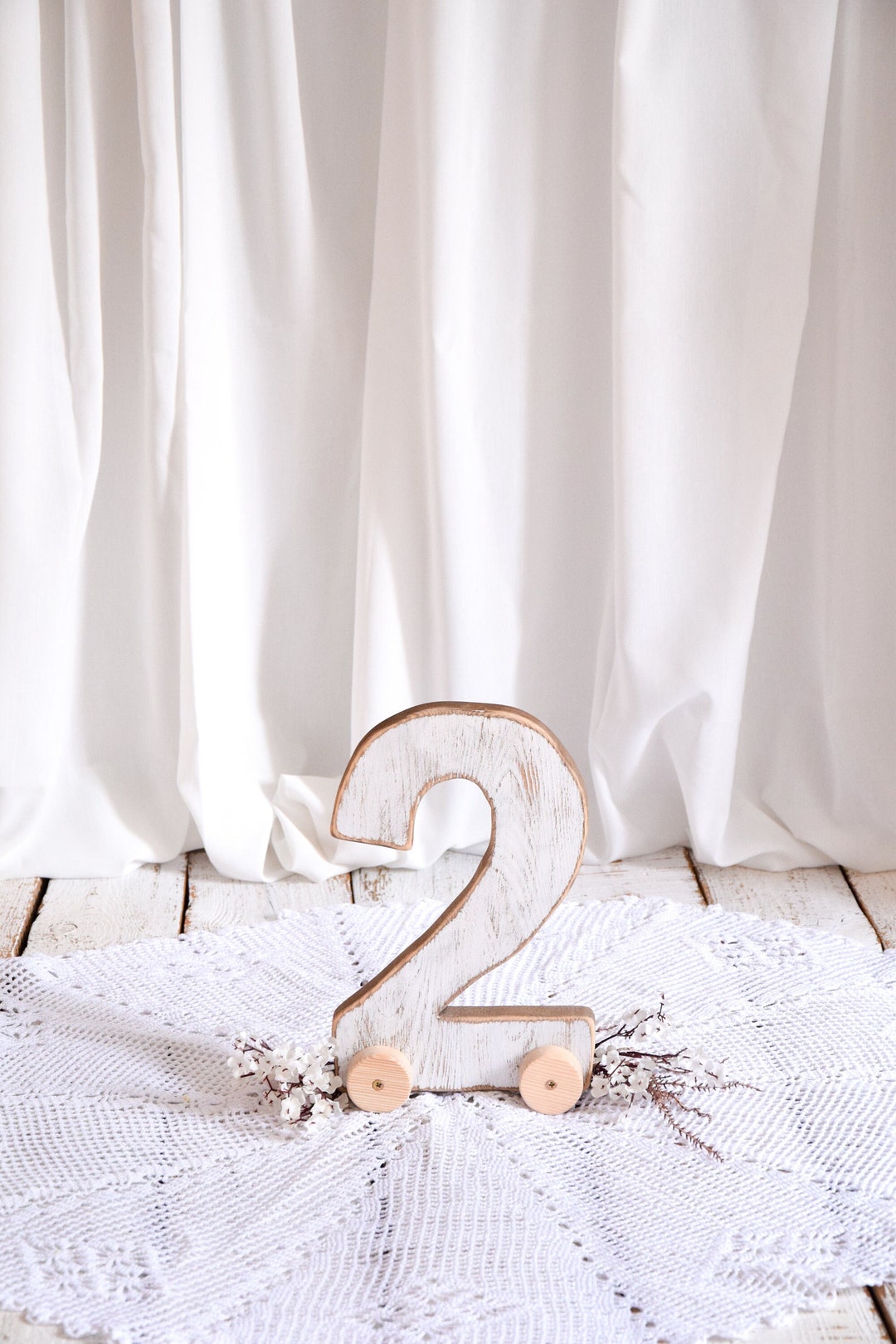 Wooden Two Sign, Number Two, Second Birthday, Cake Smash, Photo Session ...