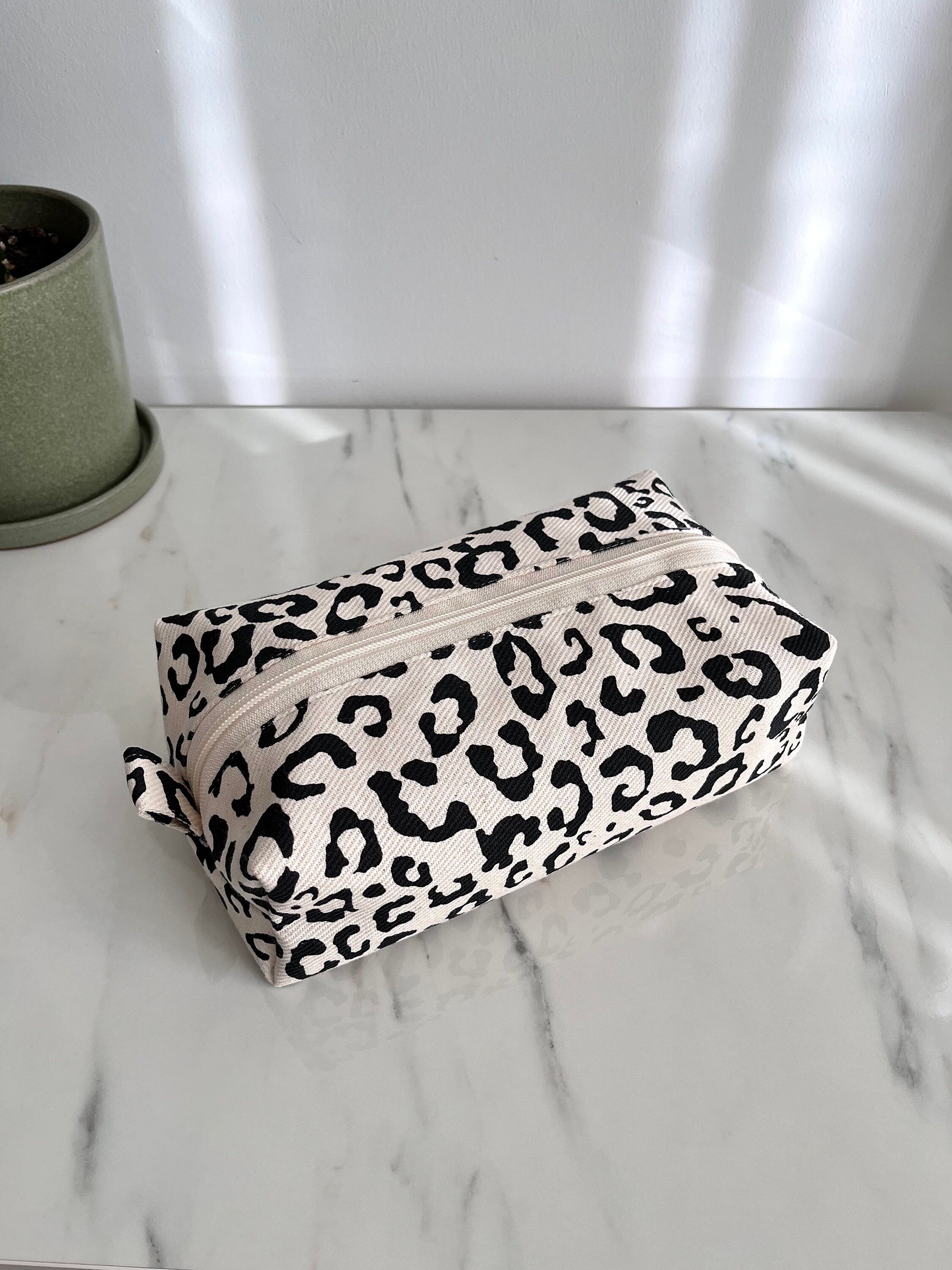Leopard Makeup Bag Makeup Pouch Leopard Cosmetic Bag - Etsy
