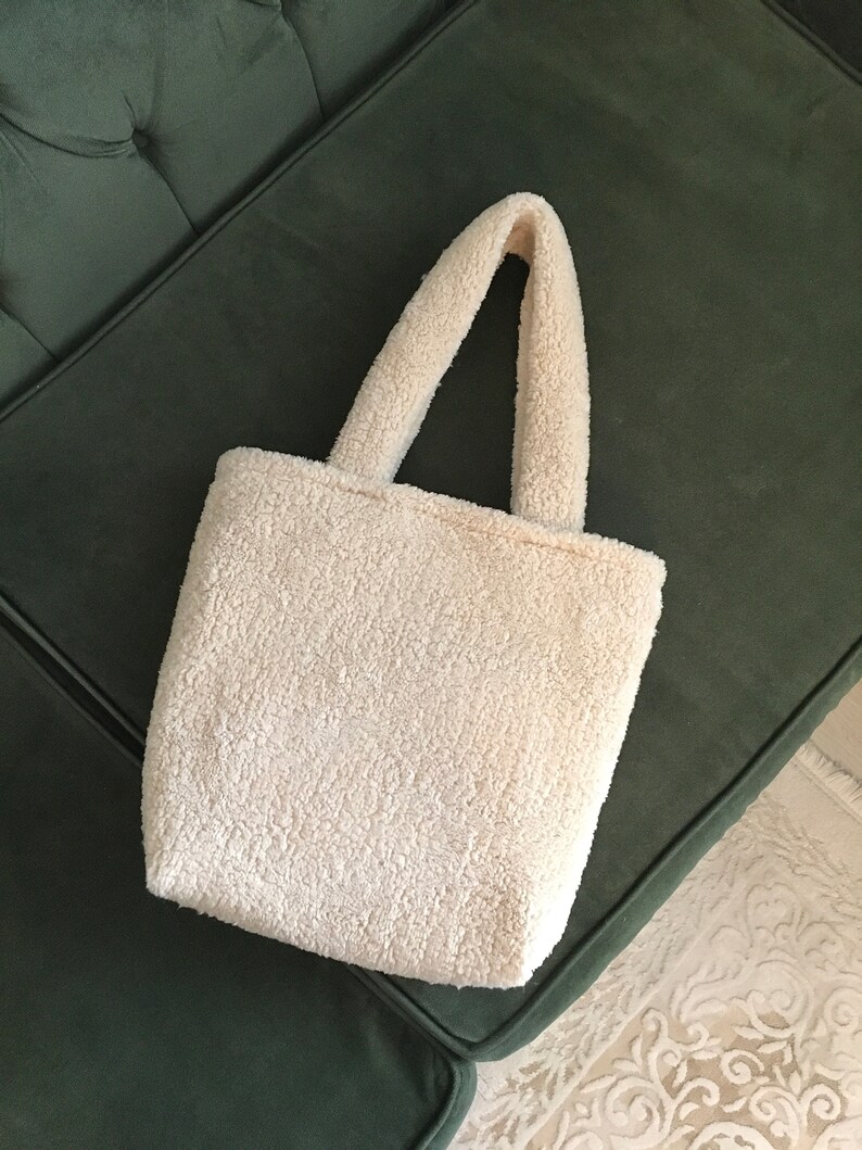 Fluffy Bag, Furry Tote Bag, Faux Fur Bag, Y2k Bag, Teddy Bear Tote Bag ...