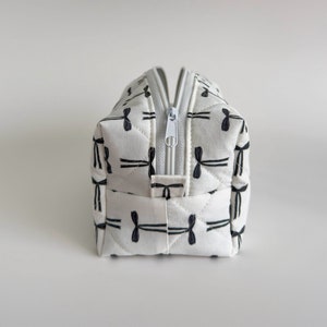 Quilted Makeup Bag, Coquette Makeup Bag, Ribbon Makeup Bag, Coquette ...