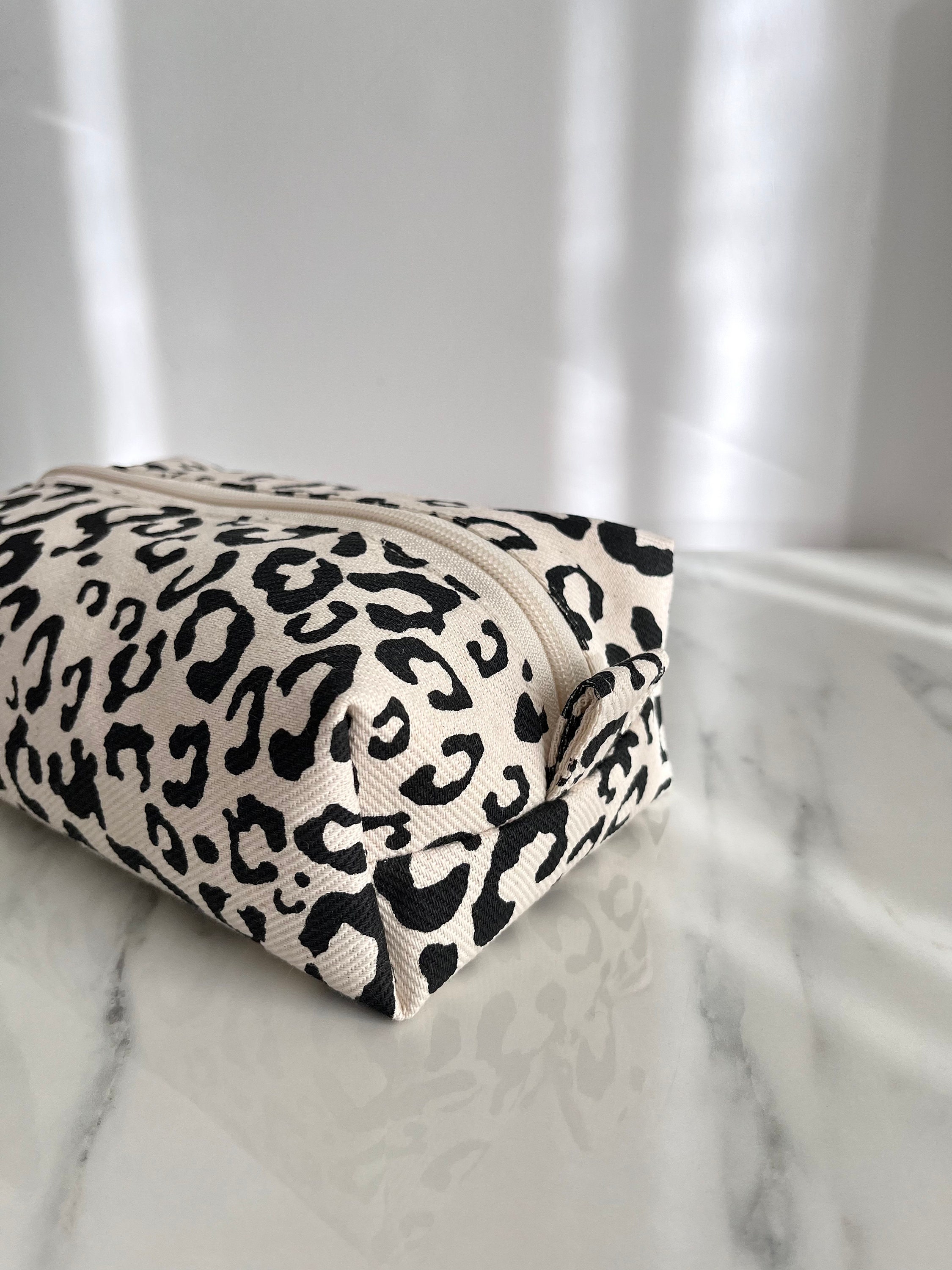 Leopard Makeup Bag Makeup Pouch Leopard Cosmetic Bag - Etsy