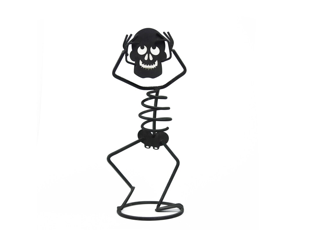 Skeleton Candle Holder Model "mr. Bones" by Partylite - Etsy