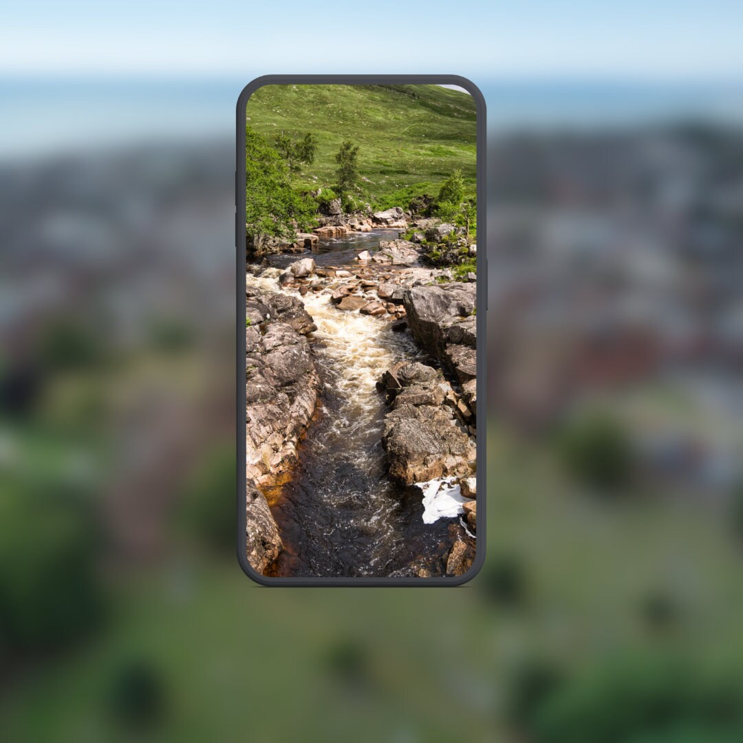 Skyfall Waterfall, Phone Wallpaper - Etsy