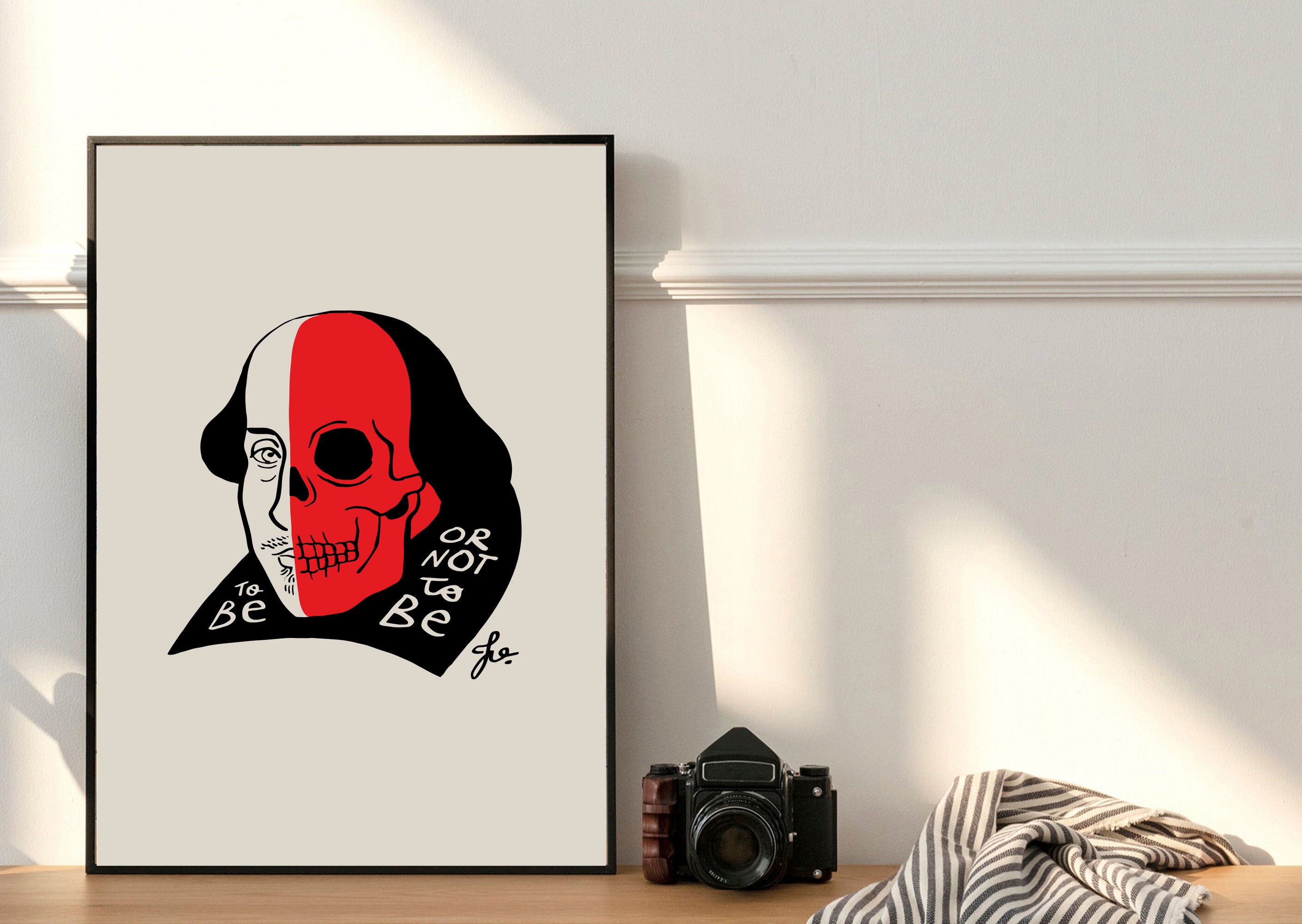 Hamlet Poster Shakespeare Print DIGITAL Quote Poster Retro - Etsy