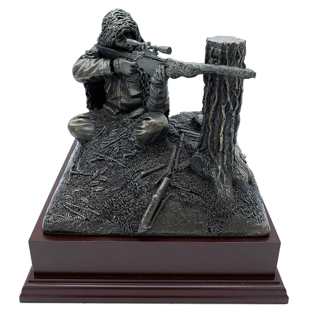 Military Kneeling Sniper Bronze Resin Figurine Statue - Etsy