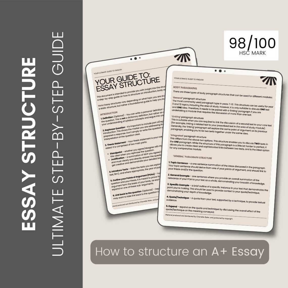 In-depth Guide to Essay Structure - Etsy