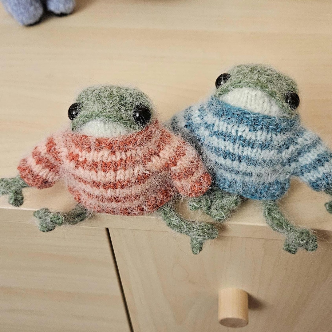 Fuzzy Frog Just a Frog, Green Cute Fuzzy Frog Gift for Frog Lovers ...