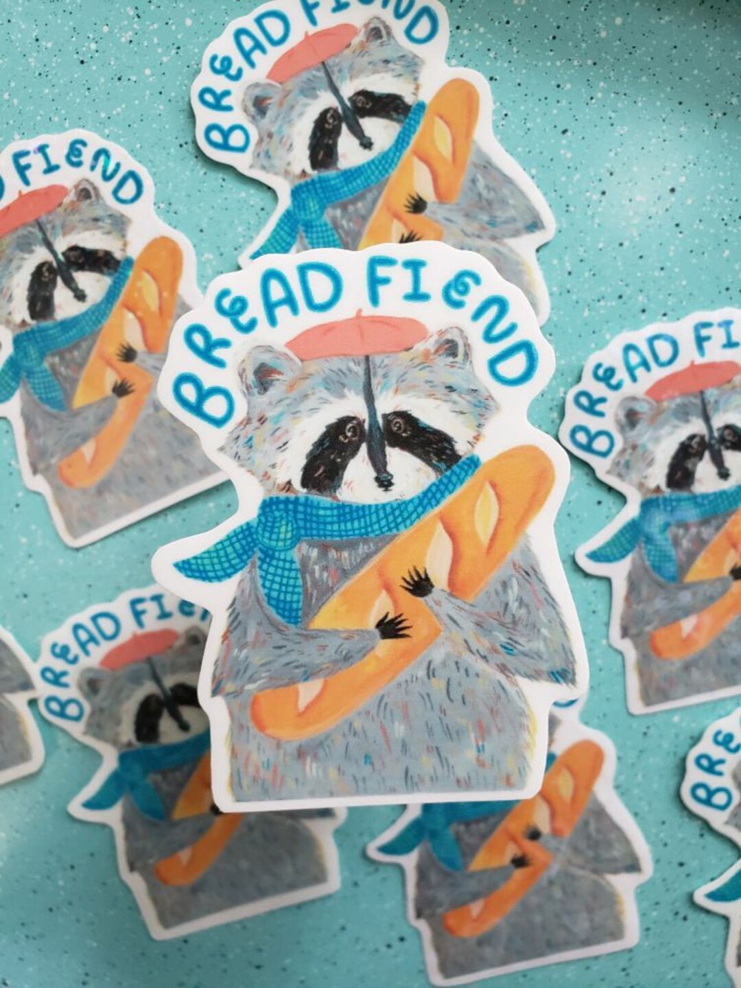 Bread Fiend Matte Vinyl Sticker Water and Weatherproof, Sticker for ...