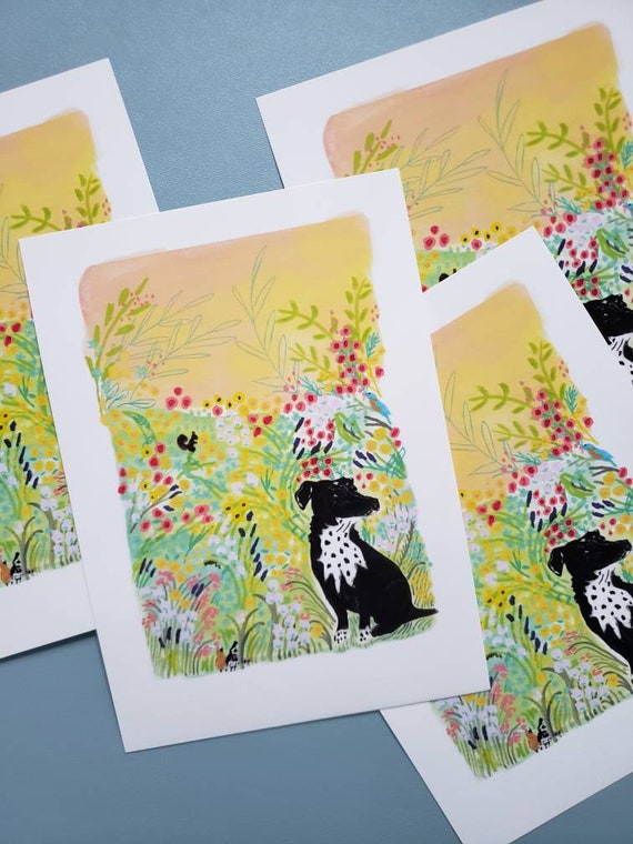 Allie Print 5 by 7 Art Print of Allie Boy in Garden Featuring | Etsy