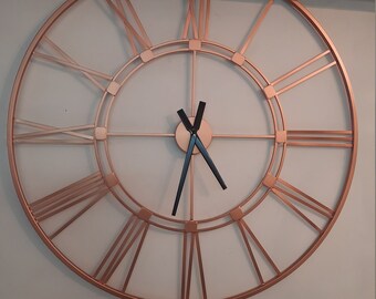 Copper Wall Clock | Etsy