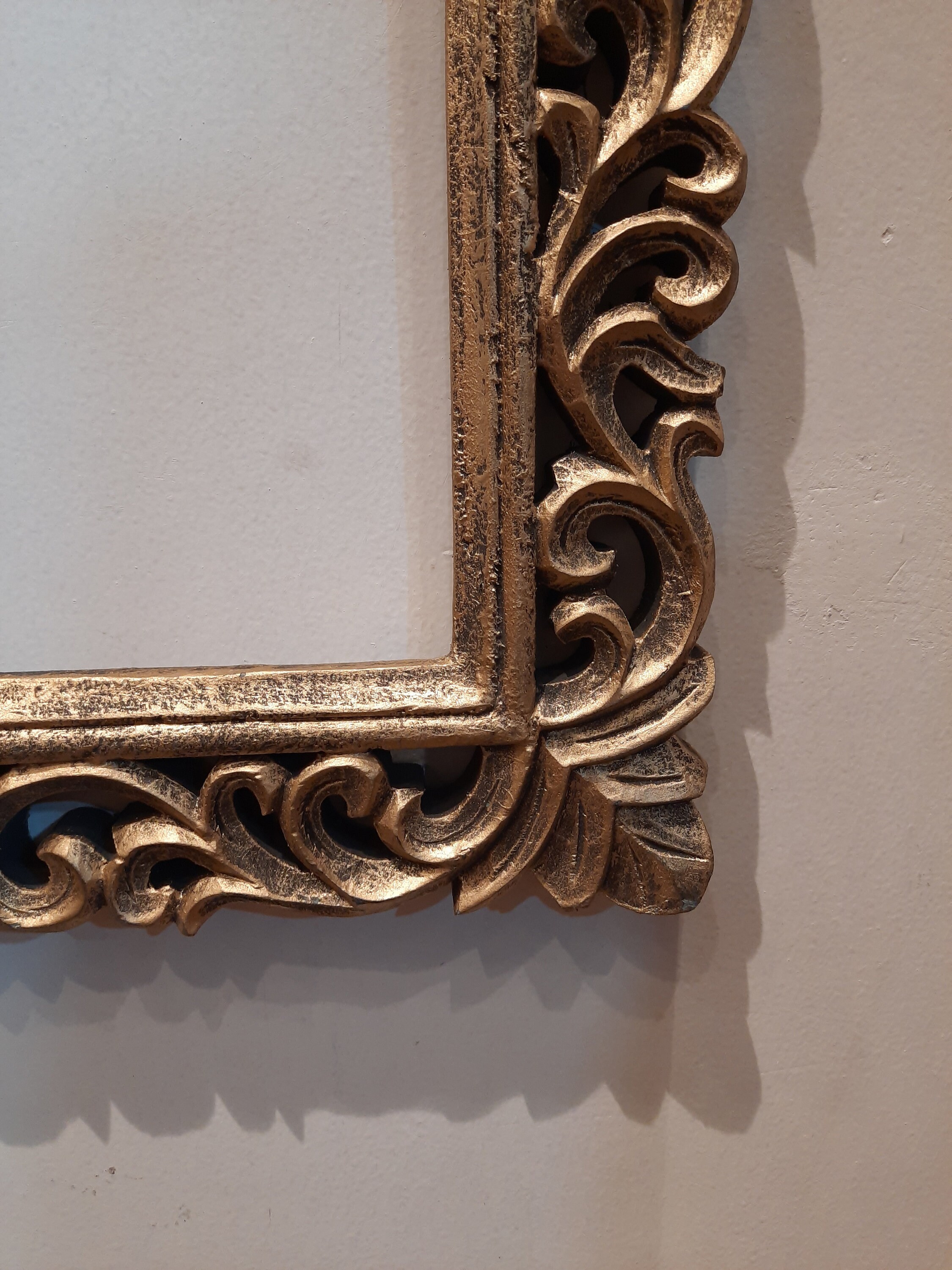 Handmade Wooden Mirror Frames 1 on 1 Free Copper Color Vintage Rustic ...