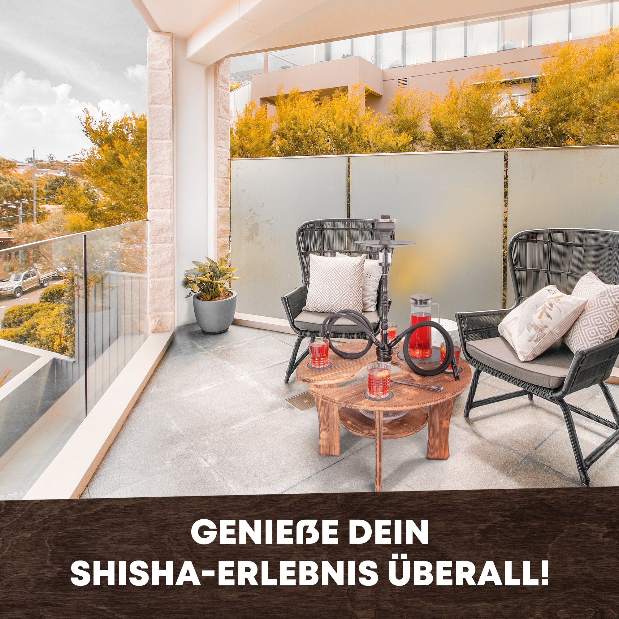 Shisha Table With Accessories Natural Slate Coasters for - Etsy