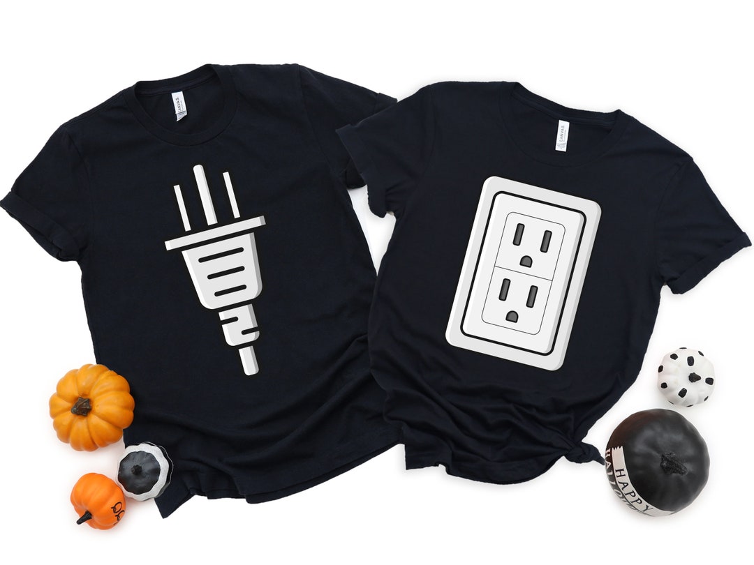 Couples Halloween Costume, Plug and Outlet Costume, Couples Shirts ...
