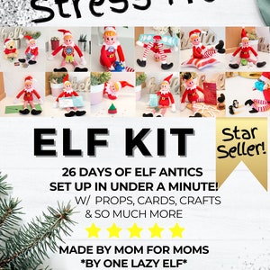 SHIPS TODAY! Best 26 Day Funny Elf Kit | Elf Props| Elf Antics Pranks ...