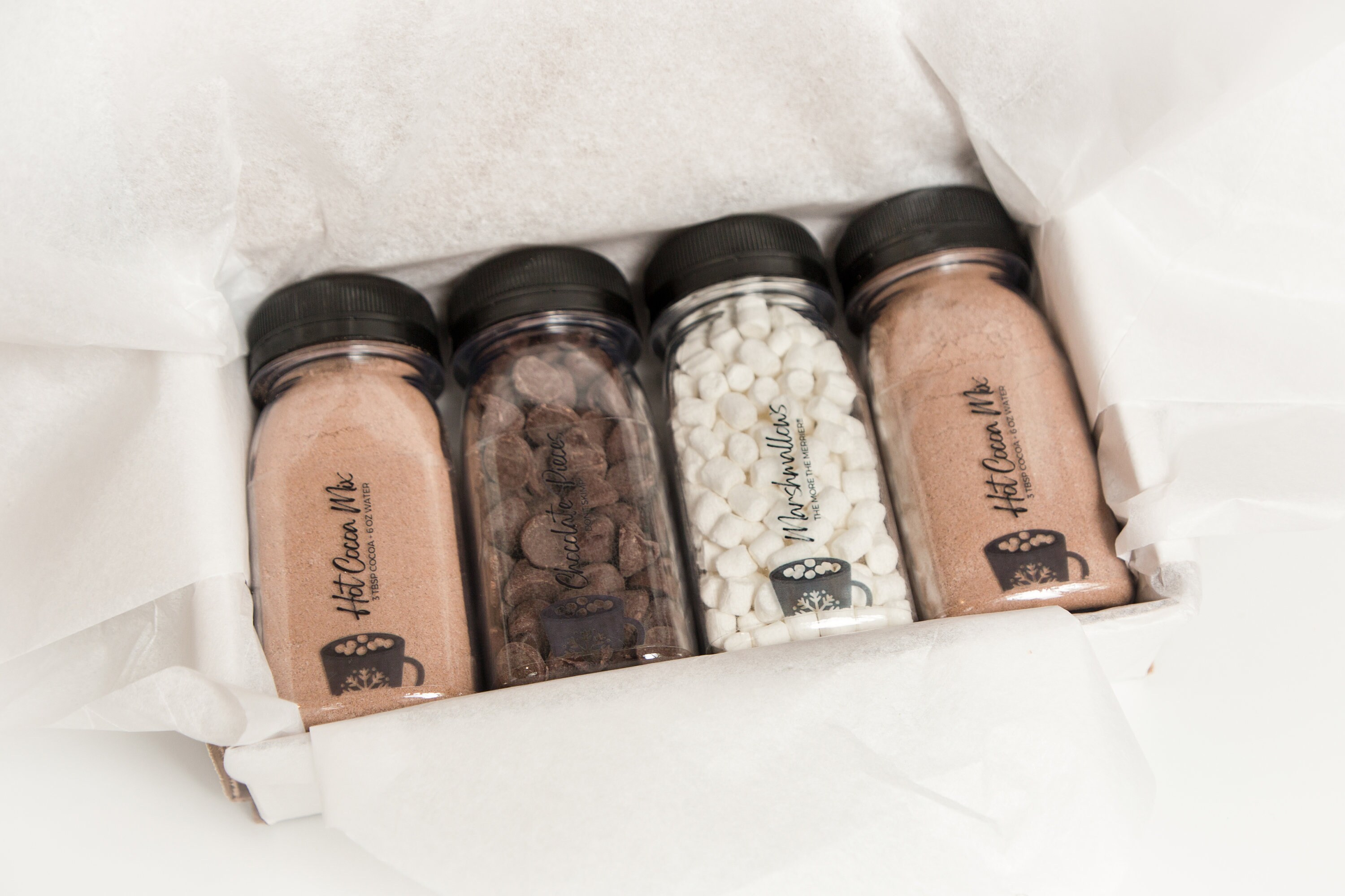Hot Cocoa Sampler Gift Box Set + Marshmallows & Chocolate | Christmas ...