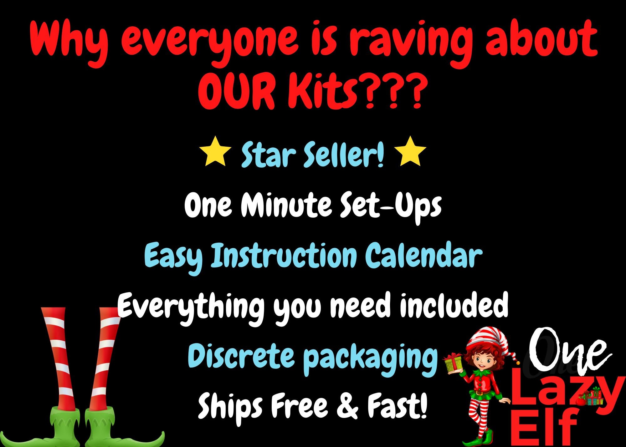 CYBER MONDAY SALE 26 Day Funny Elf Kit Elf Props Elf Antics Pranks ...