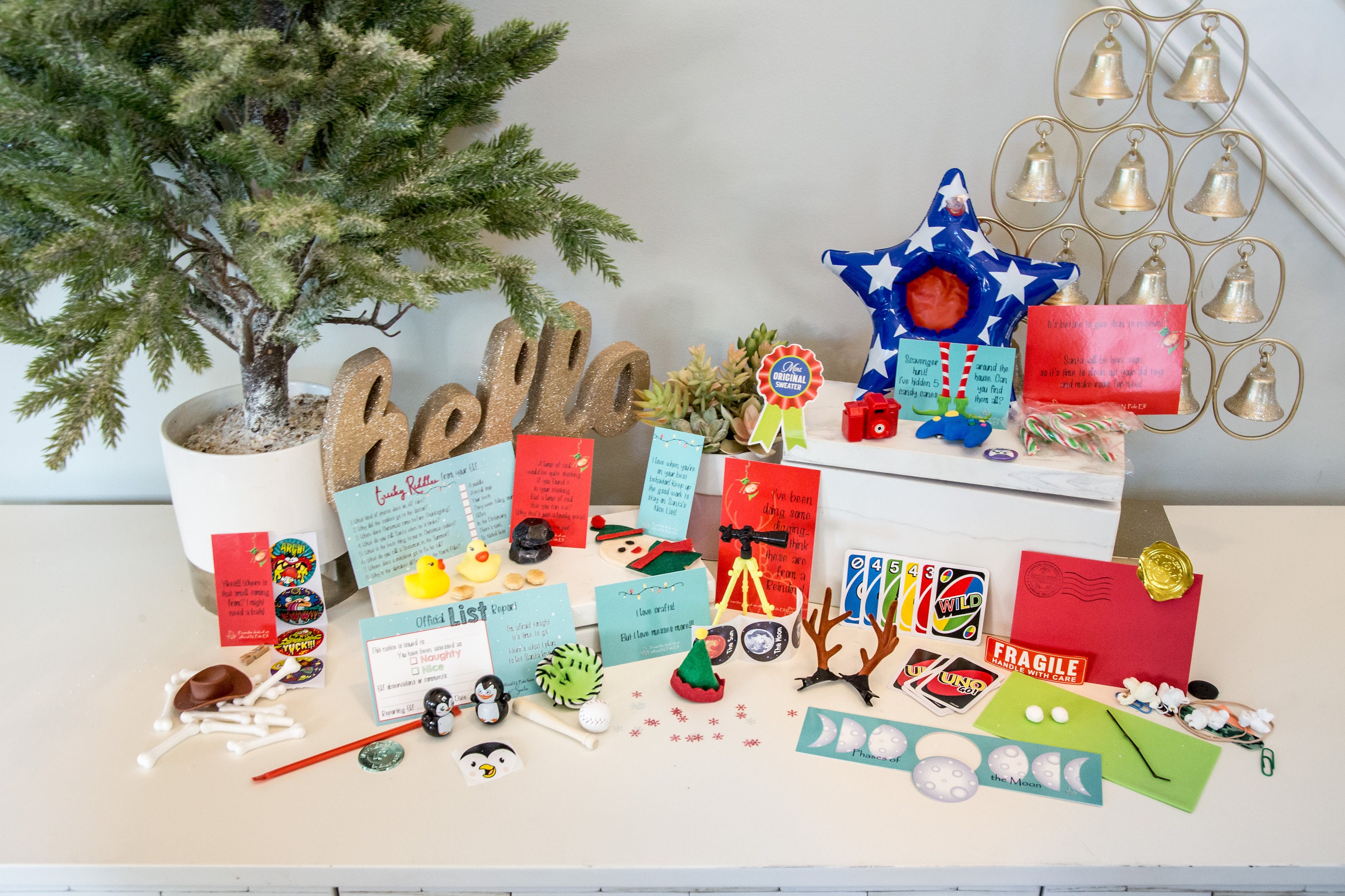 CYBER MONDAY SALE 26 Day Funny Elf Kit Elf Props Elf Antics Pranks ...