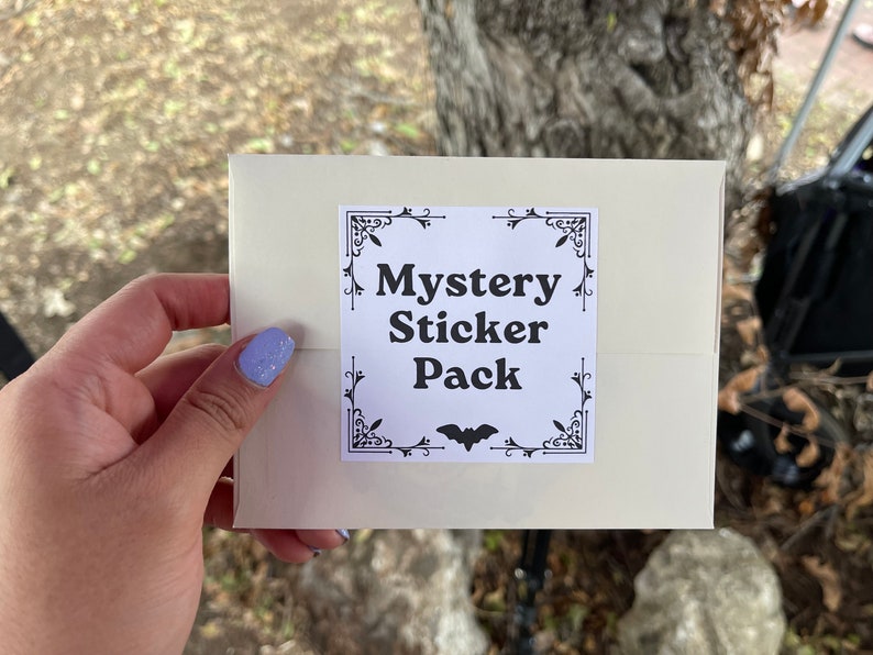 Spooky Mystery Sticker Pack | 4 Unique Stickers Included, Boo Basket ...