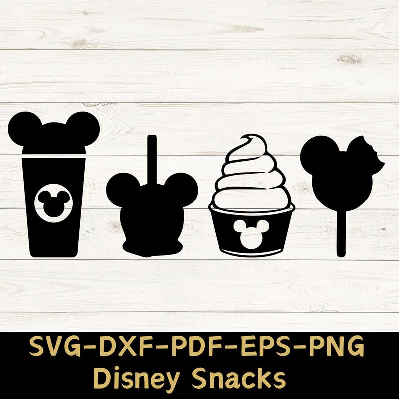 Mickey Snacks Svg - Etsy