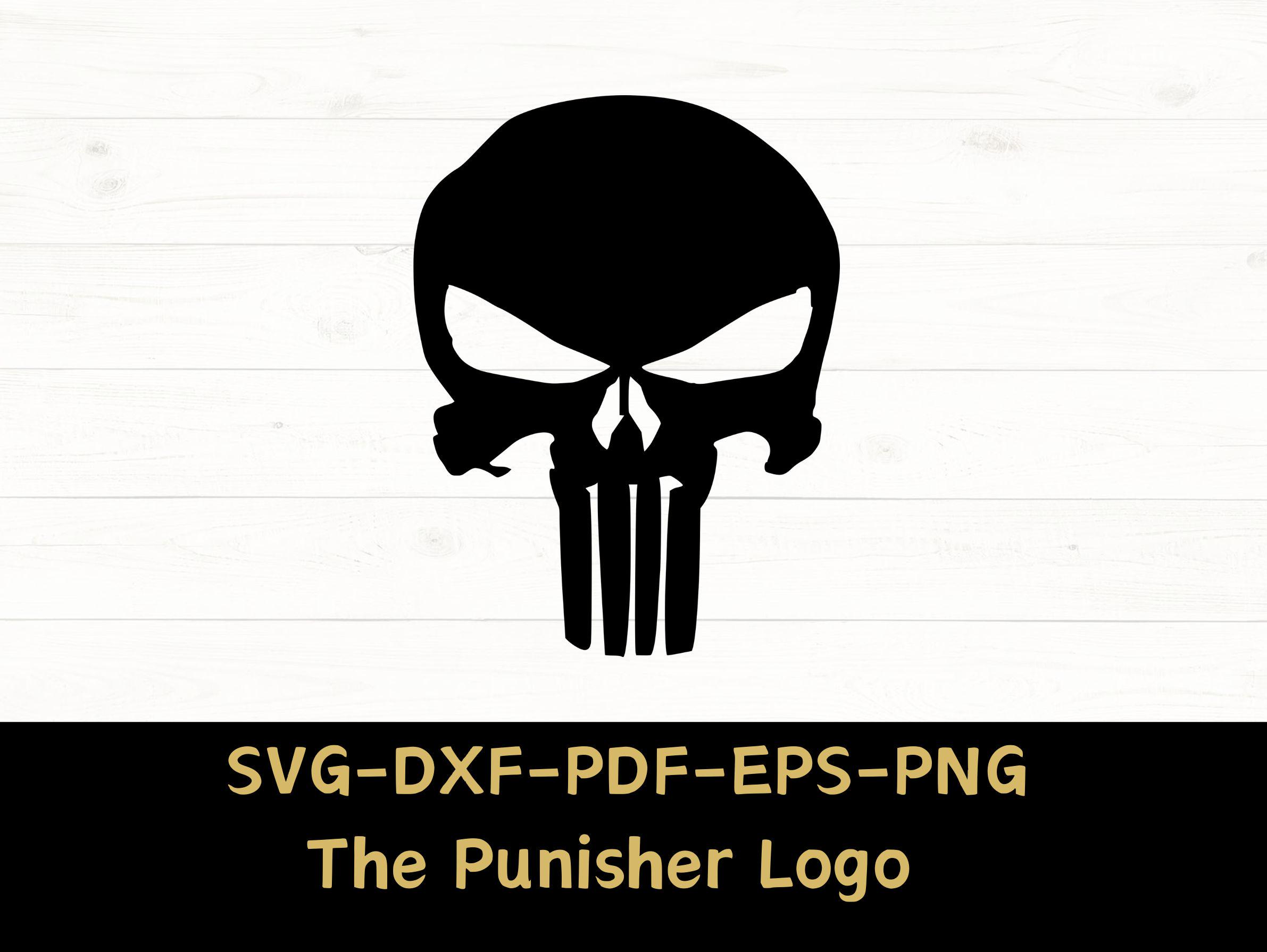 The Punisher Symbol SVG File, Punisher Skull Download Digital File ...