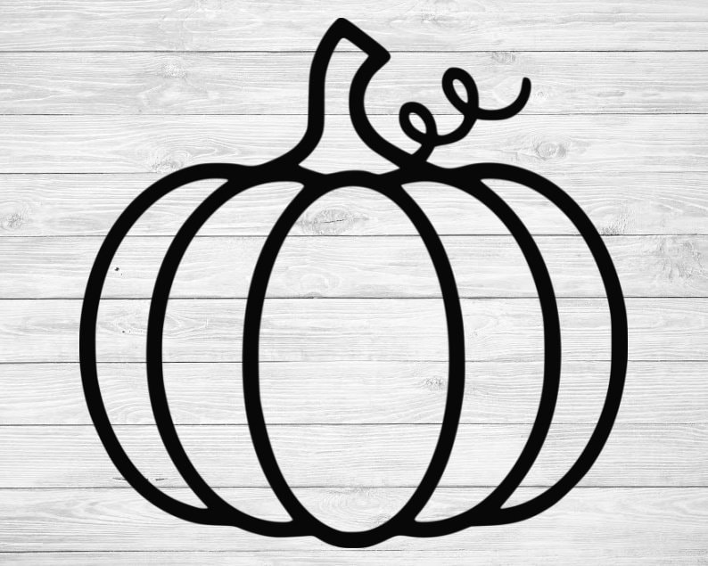 Pumpkin SVG / Fall Pumpkin SVG / Autumn Pumpkin Outline SVG ...