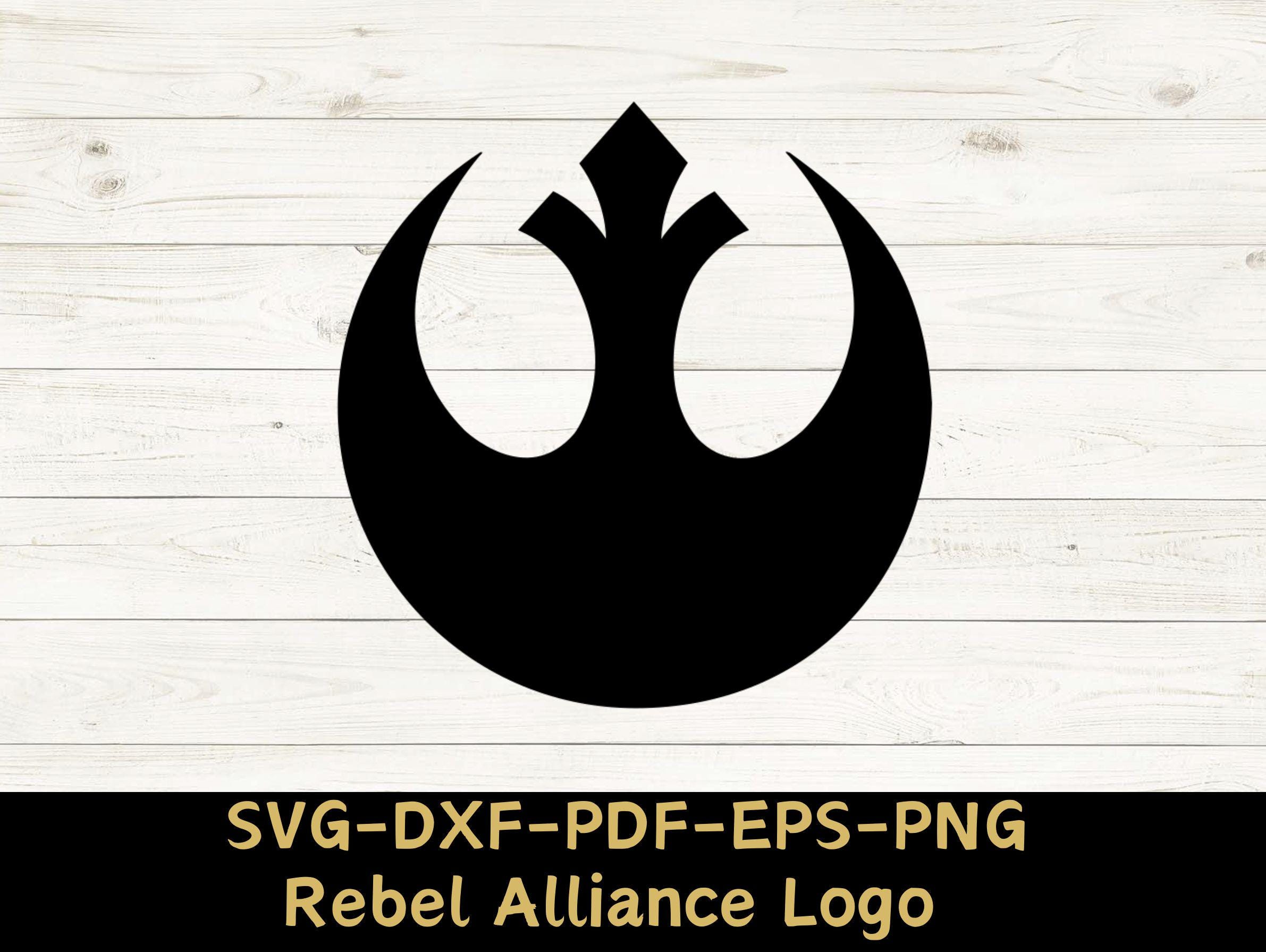 Rebel Alliance Symbol SVG File, Star Wars Rebel Icon Download Digital ...