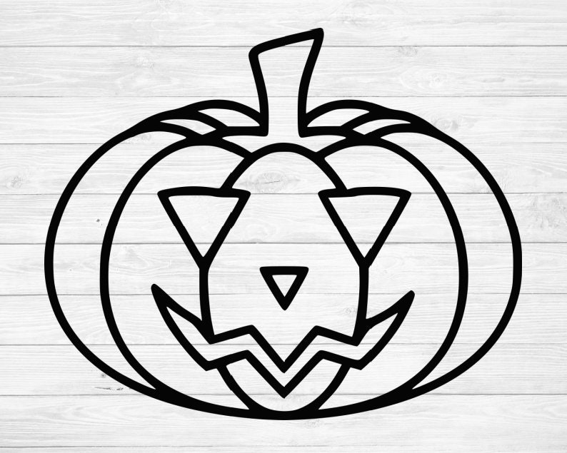 Pumpkin SVG / Fall Pumpkin SVG / Autumn Pumpkin Outline SVG ...