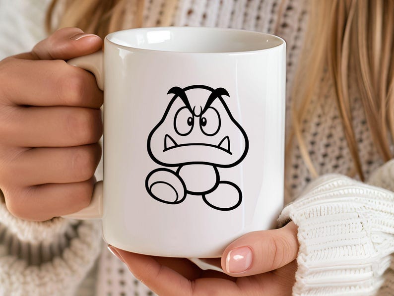 Goomba SVG File, Goomba From Super Mario Bros, Download Digital File ...