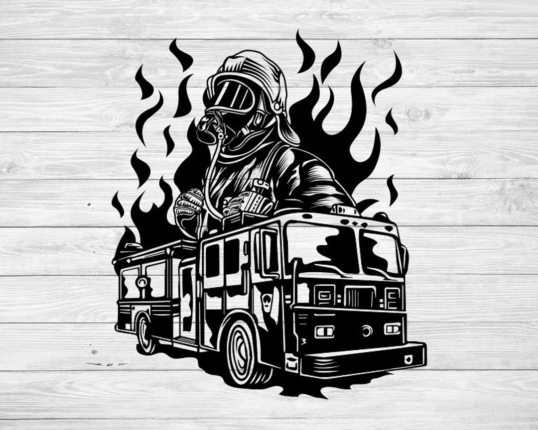 Firefighter SVG, Fire Dept Svg, Firefighter Png, Fireman Svg Clipart ...