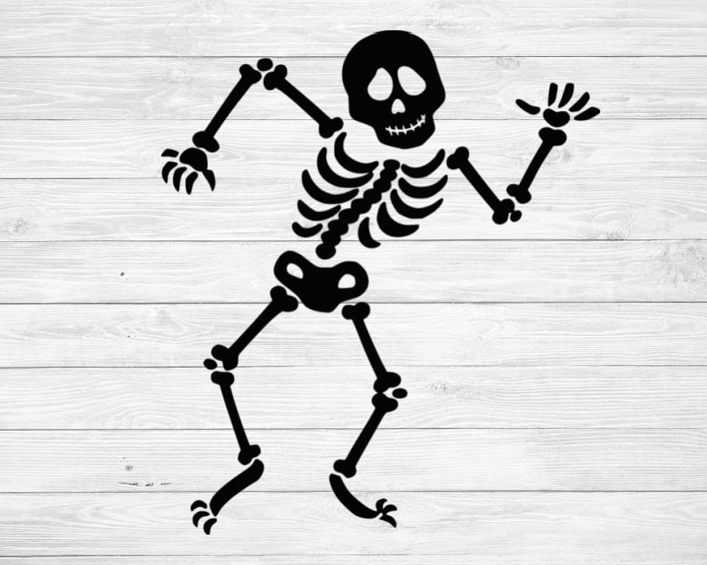 Skeleton Svg SVG | Dancing Skeleton Svg | Bones Svg | Halloween Sign ...